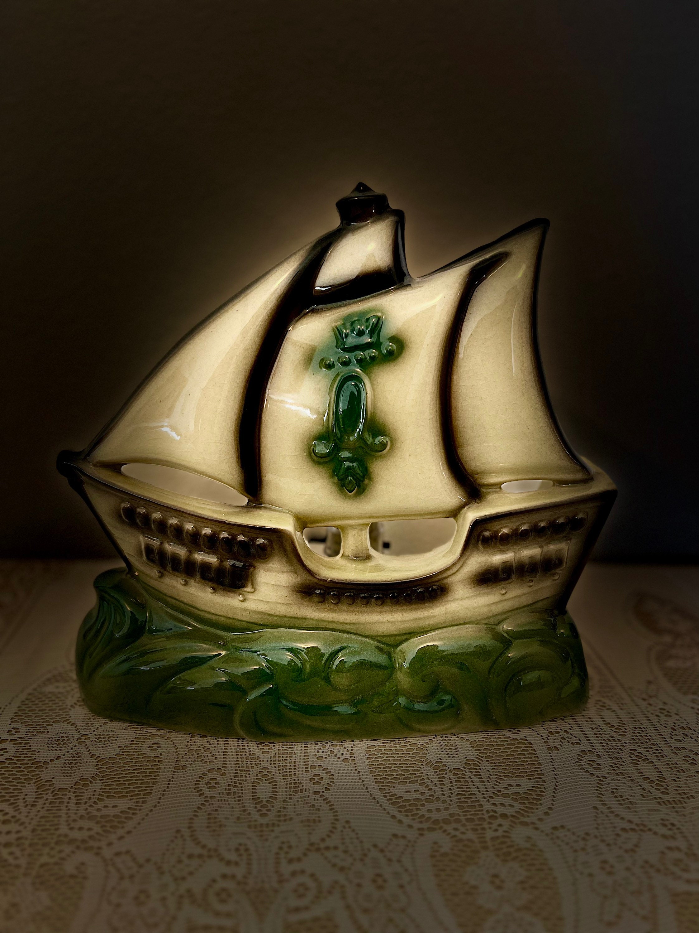 Vintage 1950’s Mid Century Ship TV Lamp - Etsy