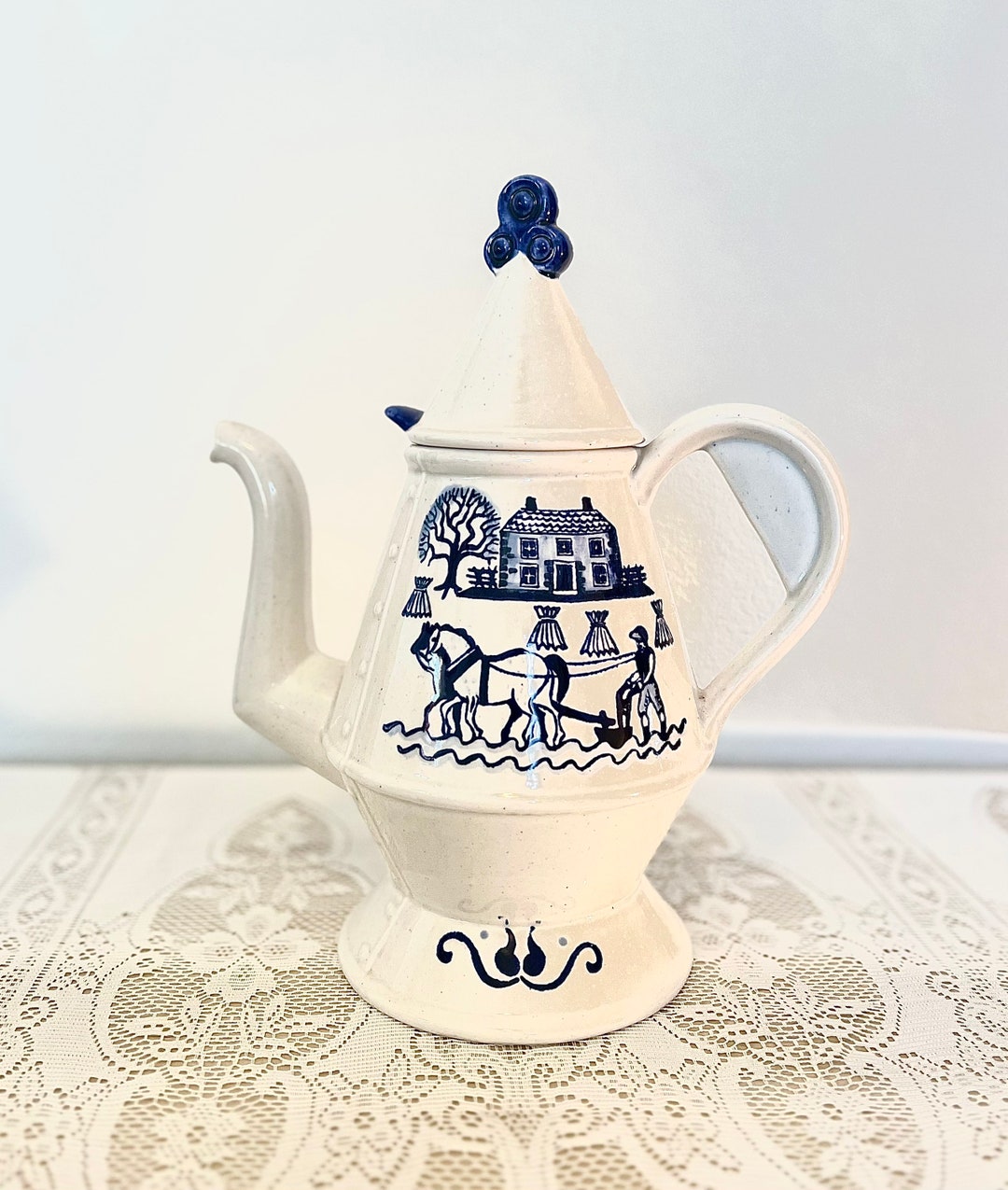 Vintage Metlox Poppytrail Vernon Provincial Blue Homestead Coffee ...