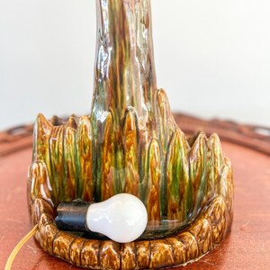 Mid Century Ceramic Stalagmite Lamp Planter - Etsy