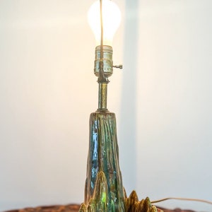 Mid Century Ceramic Stalagmite Lamp Planter - Etsy