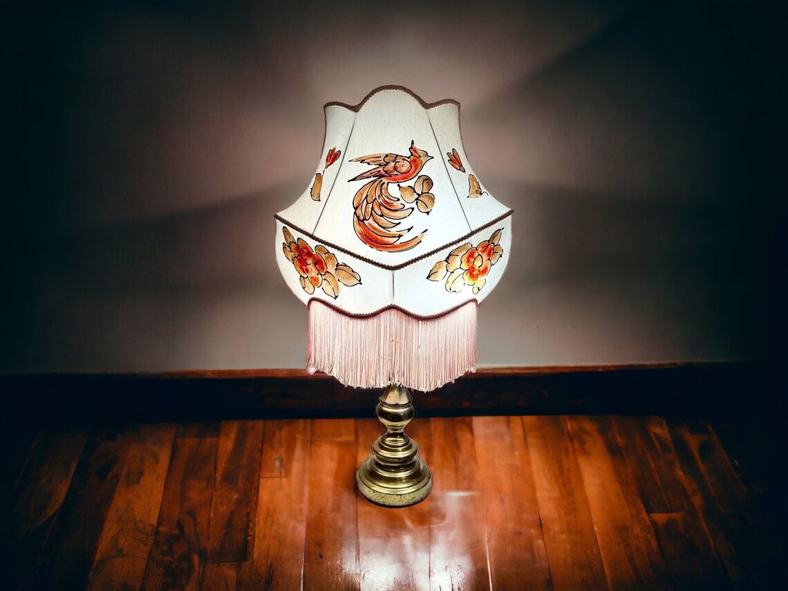 Double Socket Pull Chain Lamp With Victorian Lampshade - Etsy