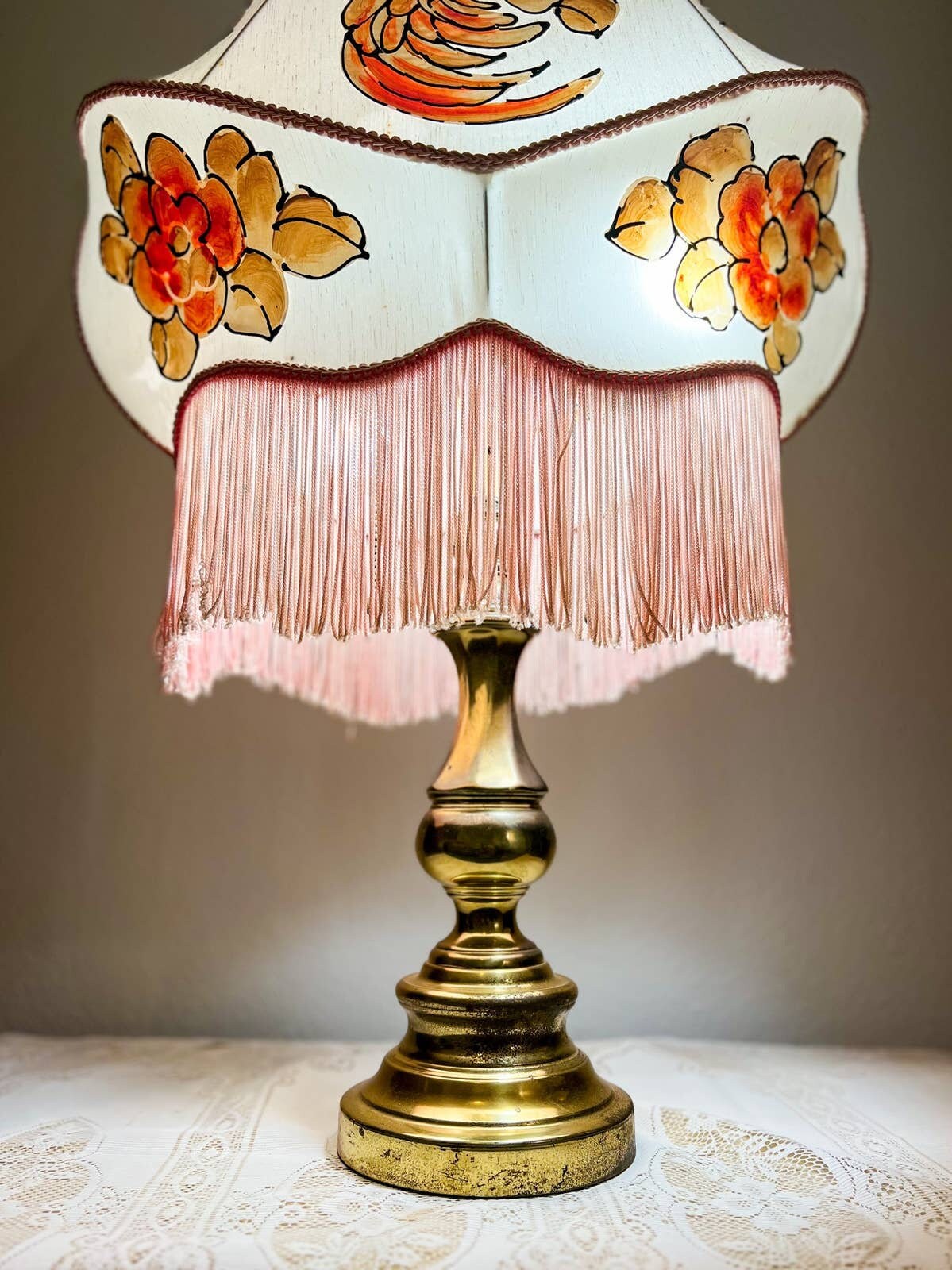 Double Socket Pull Chain Lamp With Victorian Lampshade - Etsy