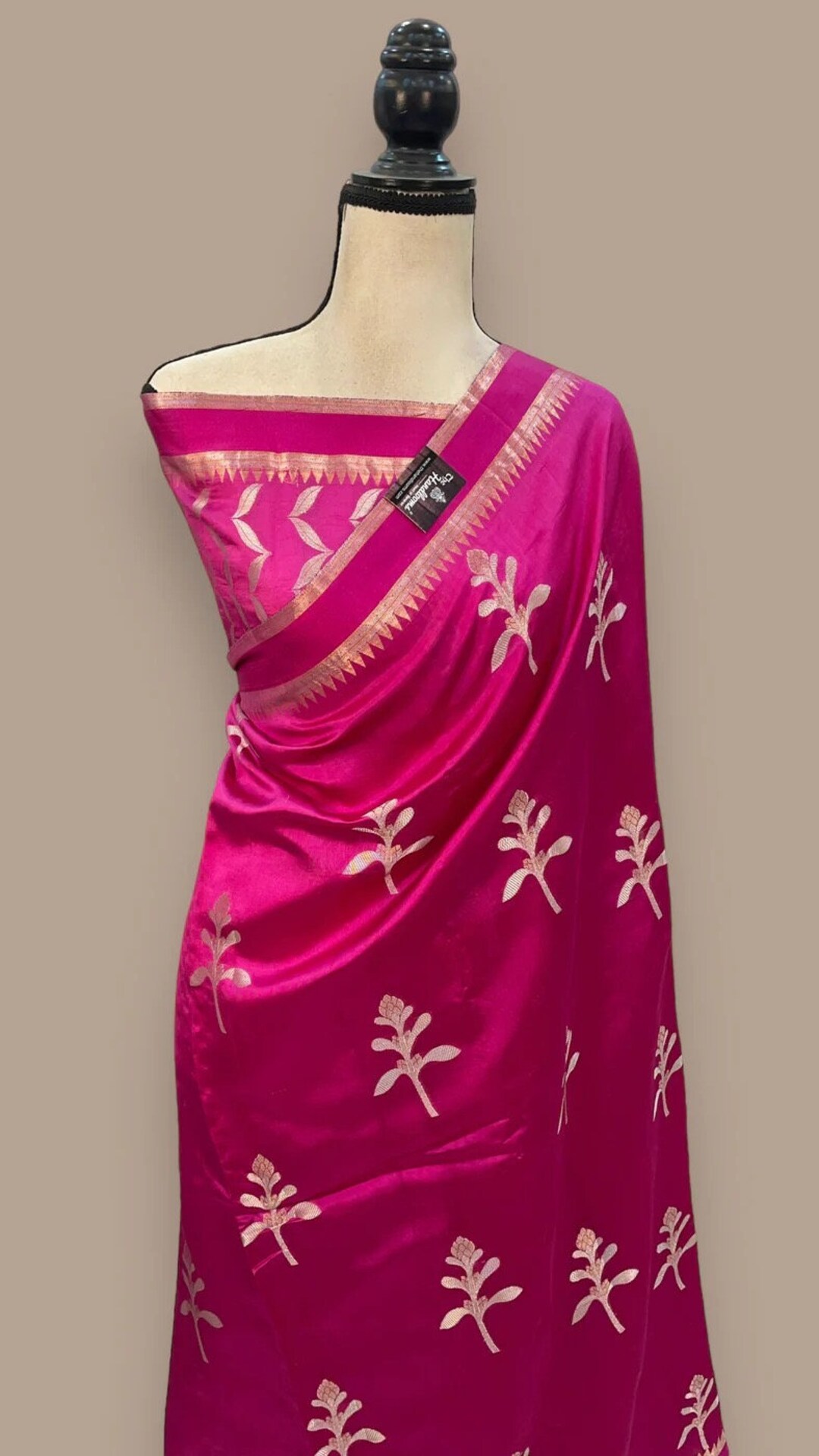 Pure Handloom Katan Banarasi Silk Saree - Etsy
