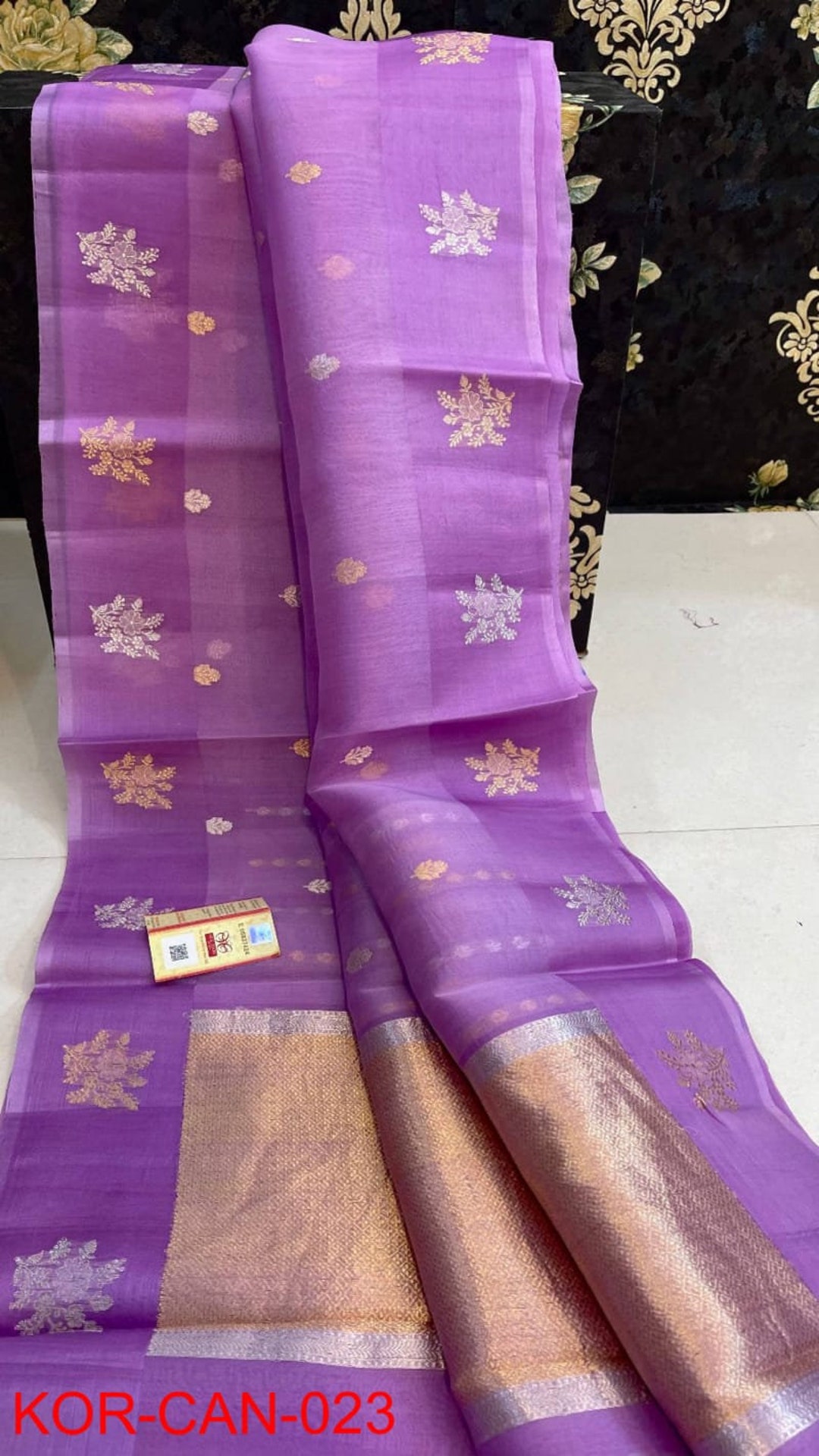 Beautiful Kora Organza Silk Saree..with Kaduwa Weaves. - Etsy