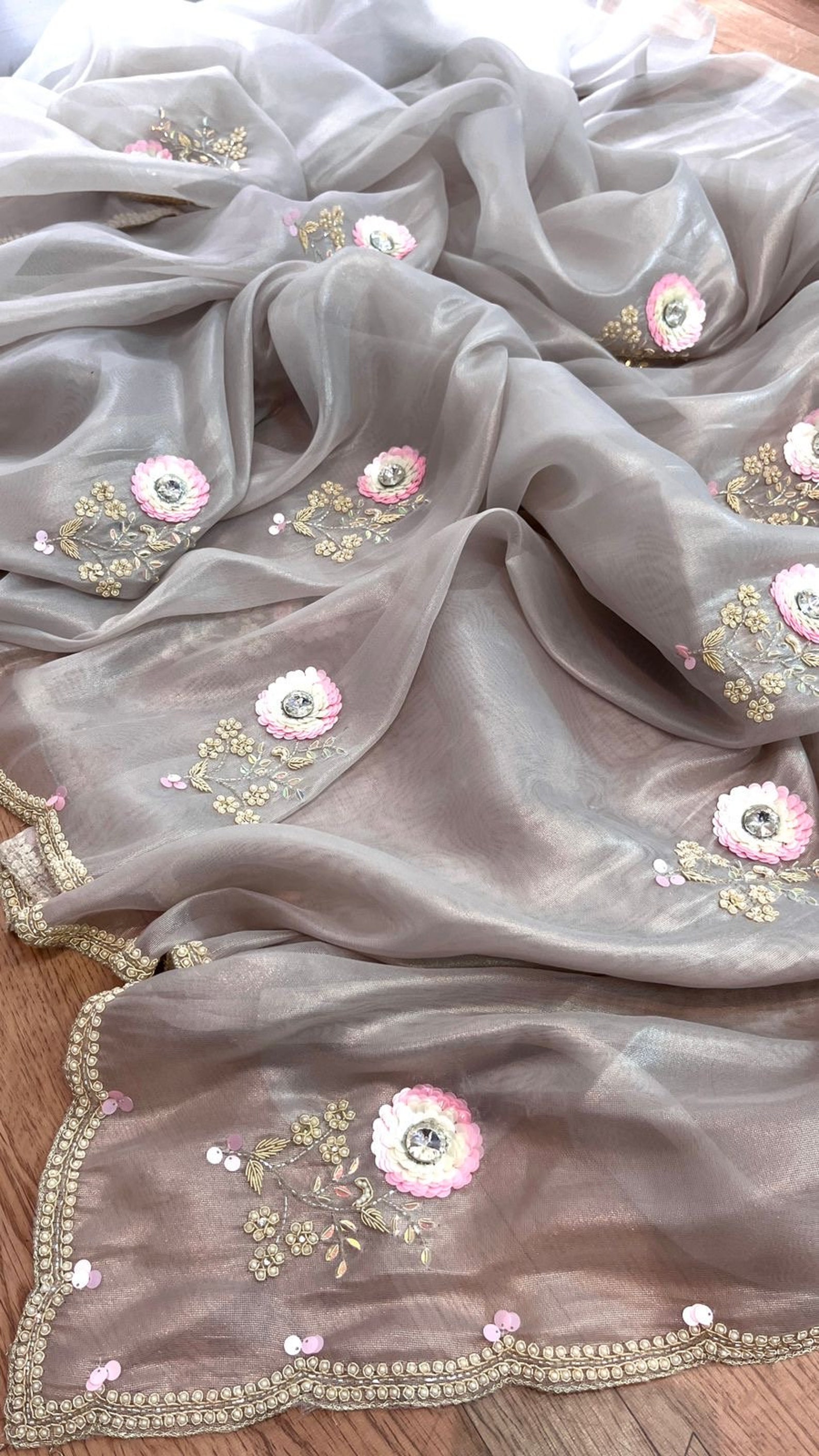 Pure Soft Tissue Silk Saree - Etsy