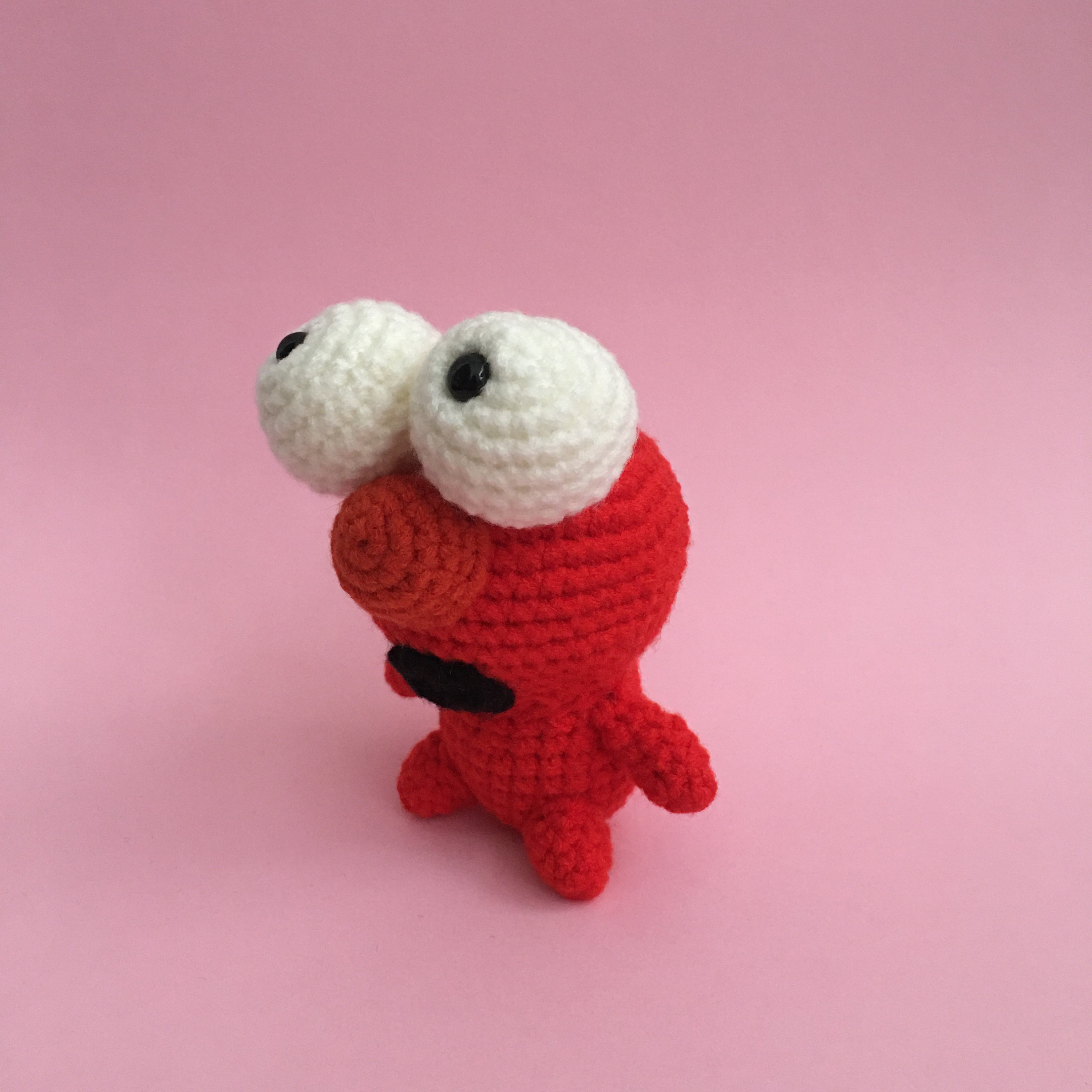 Elmo Amigurumi Crocheted Plush Elmo Crochet Elmo Pulsihe Nursery Décor ...