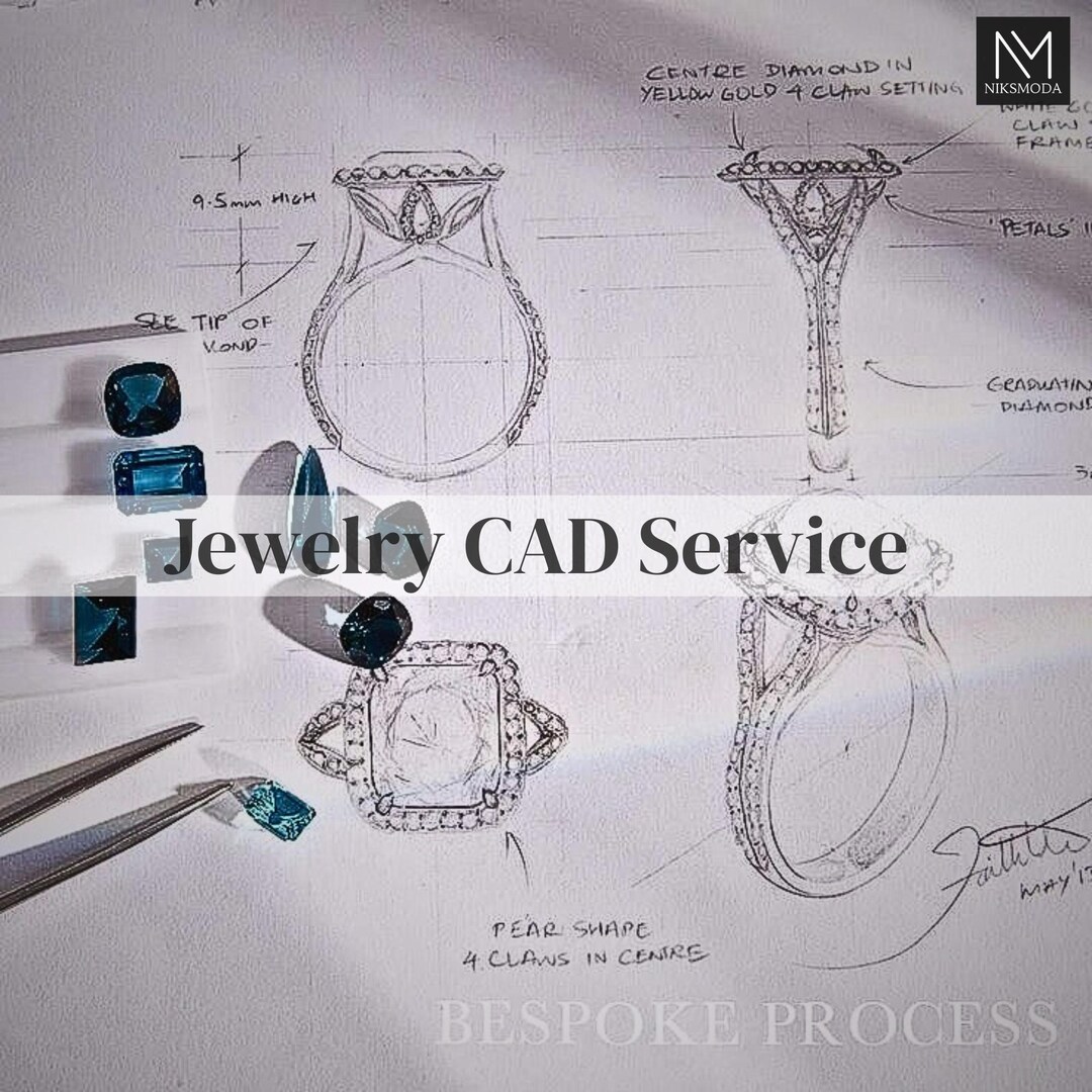 3D CAD Design for Jewelry | Custom Ring, Necklace, Earring Models | STL ...