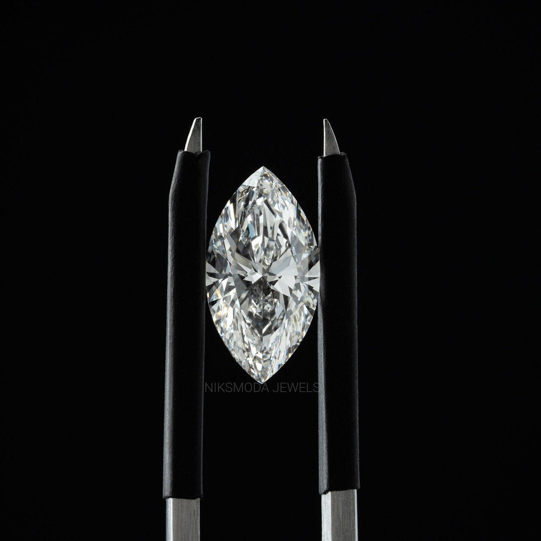 CVD Diamond Marquise 1.5x3mm Marquise Cut VVSI Clarity EF Color Lab ...