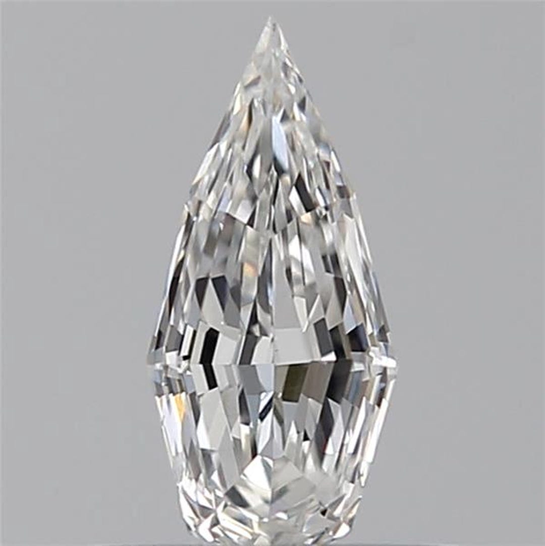 Step Cut Pear Lab Grown Diamond / Antique Shape D-G Color VS1-VVS2 ...
