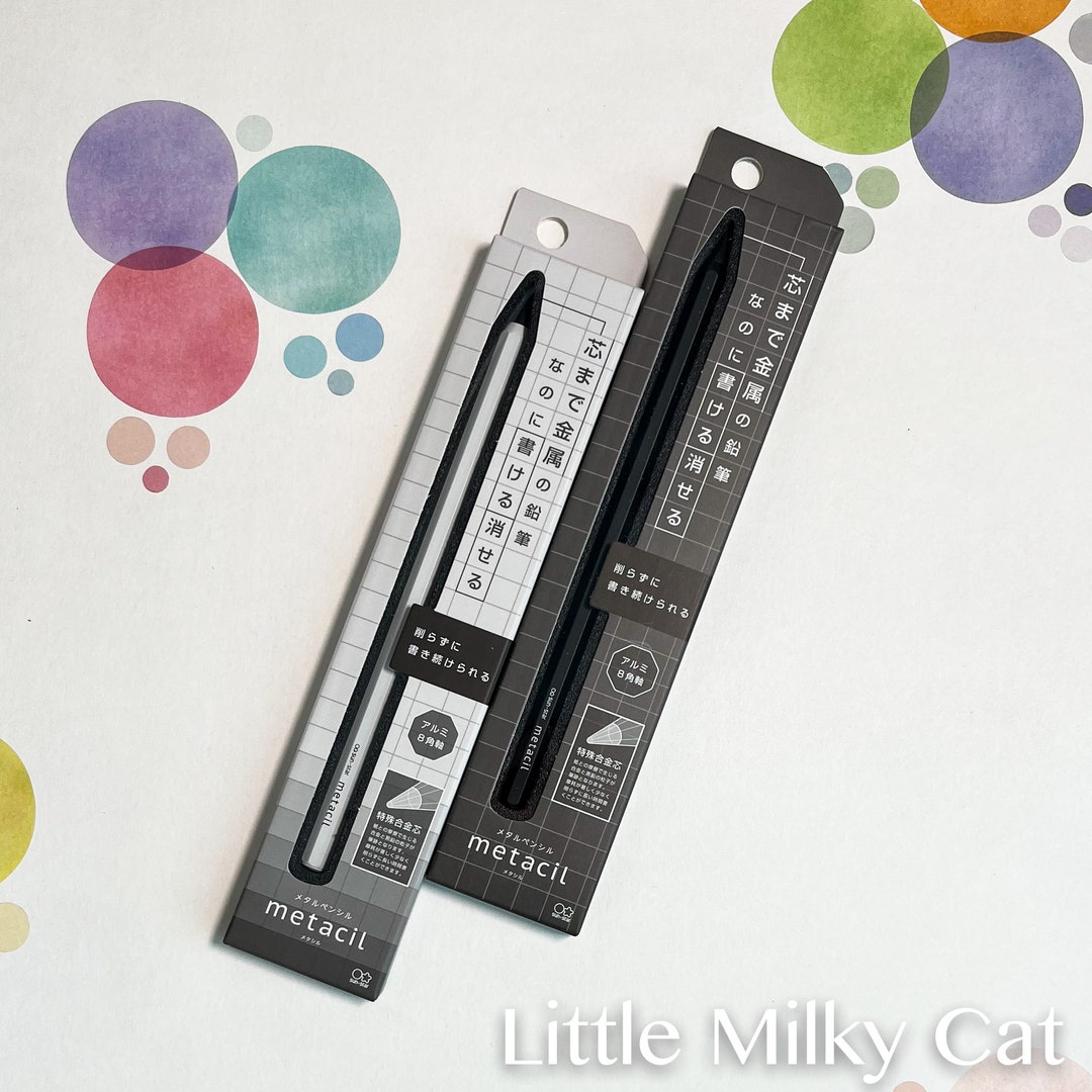 Japan Stylish Metal Pencil "metacil" Pencils "triple the Items, Free ...