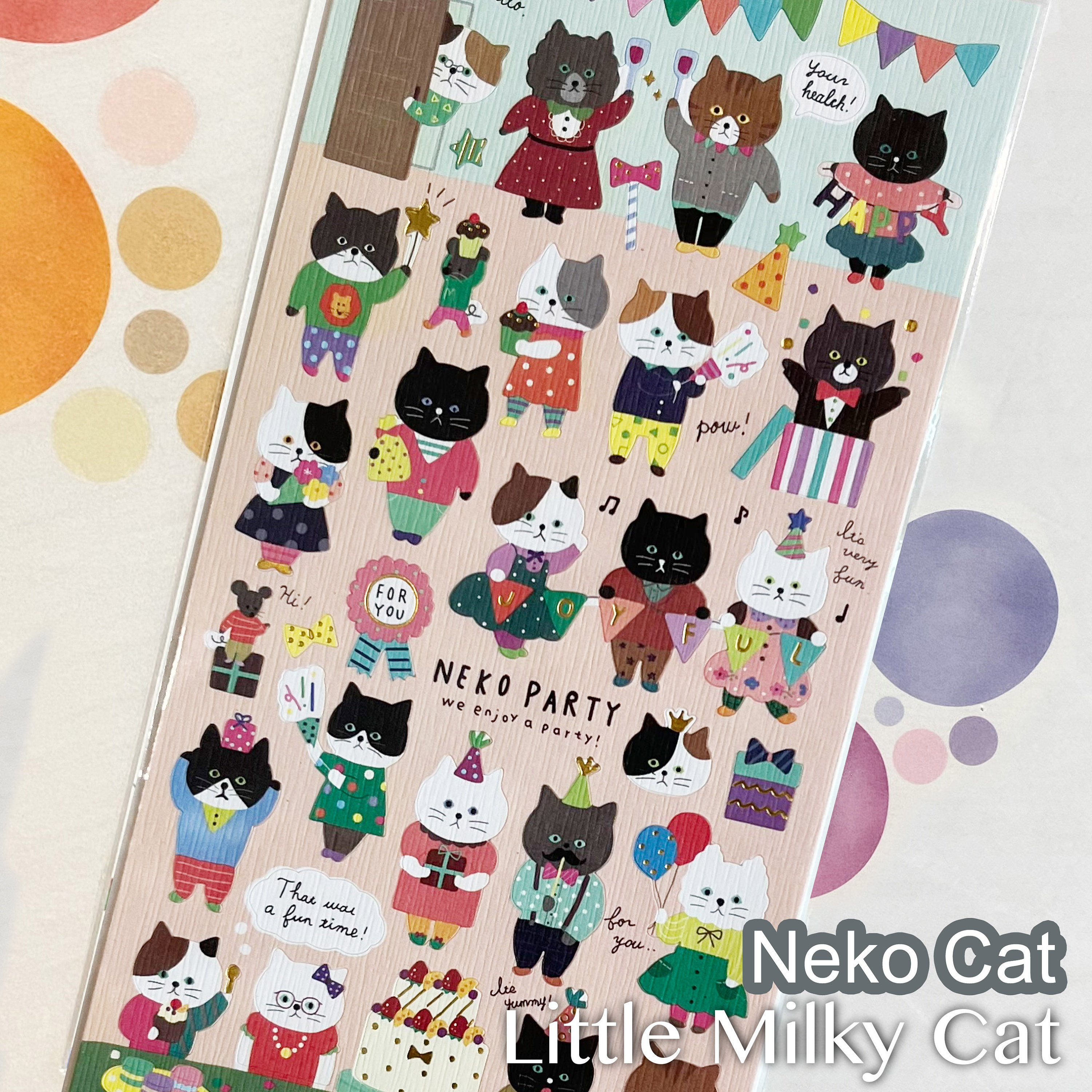 Japanese Kawaii Cat Sticker Bundle | MW Seal - Etsy