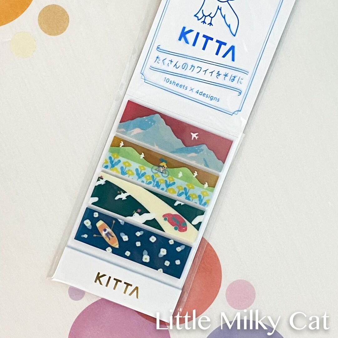 Japan Pre-cut Clear Tape Stickers_landscape Abstract Art Sticker - Etsy