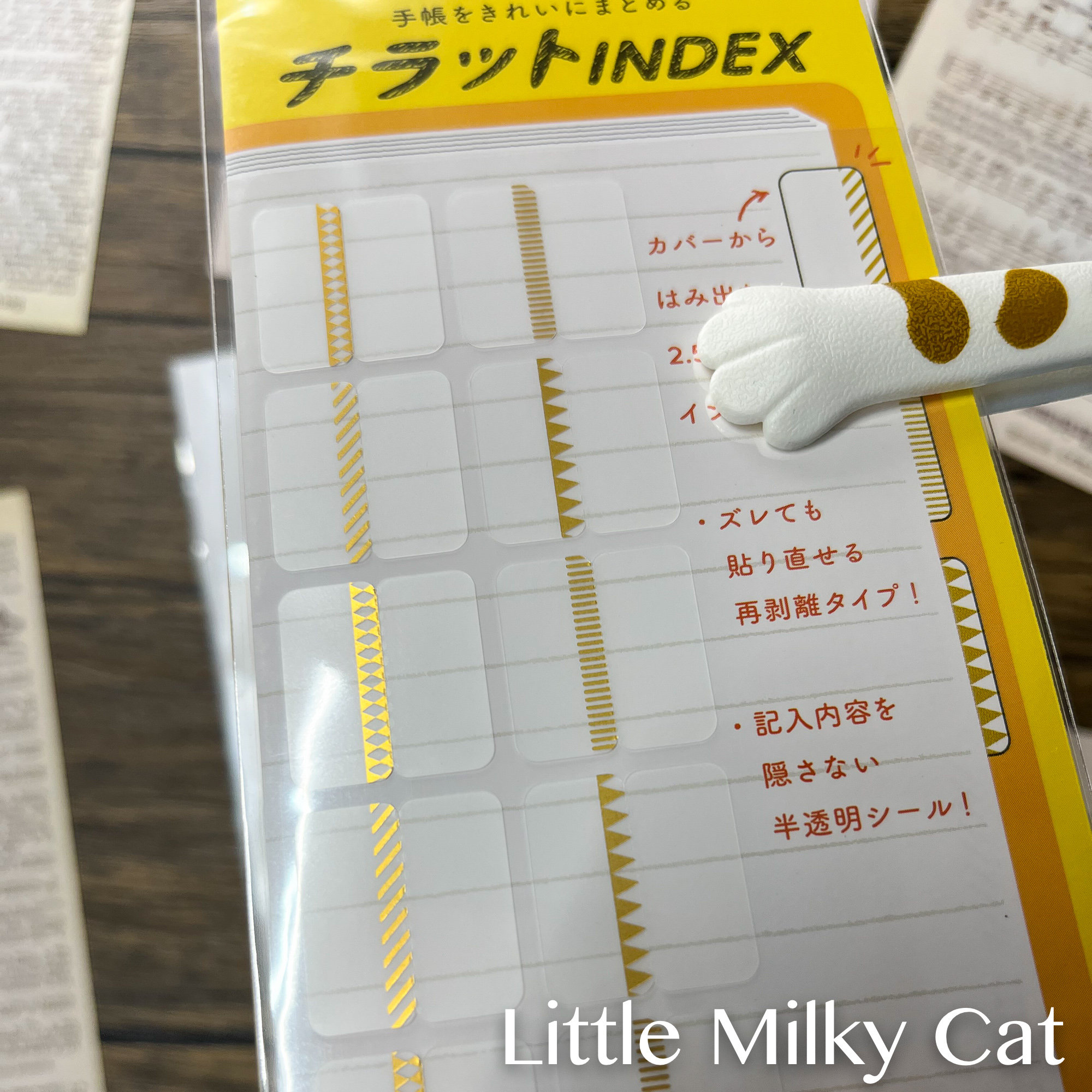 Japan Index Tabs Index Label Removable Sticker Semi-transparent Sticker ...