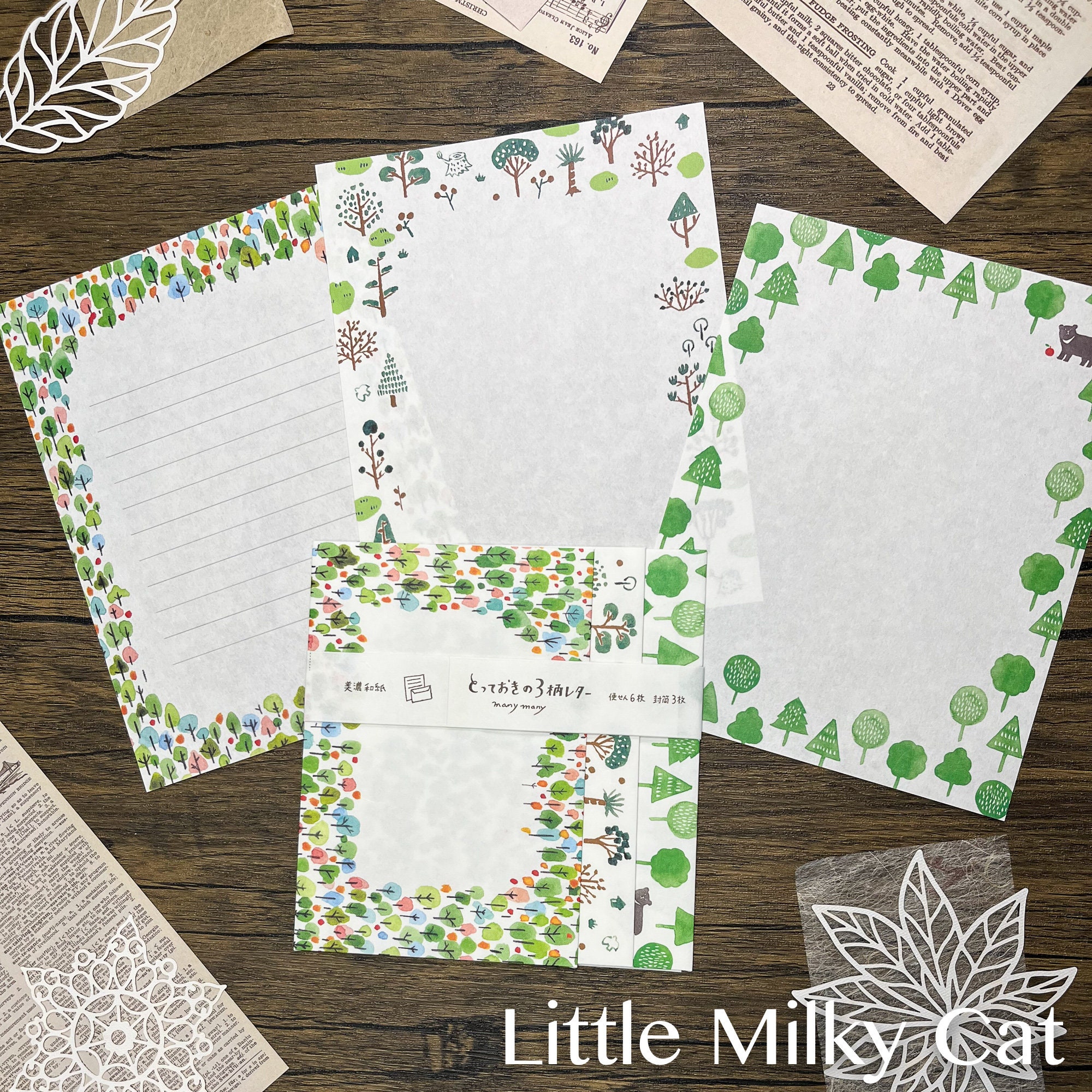 Japanese Special 3 Pattern Cute Letter Set Cute Writing Sheetswriting ...