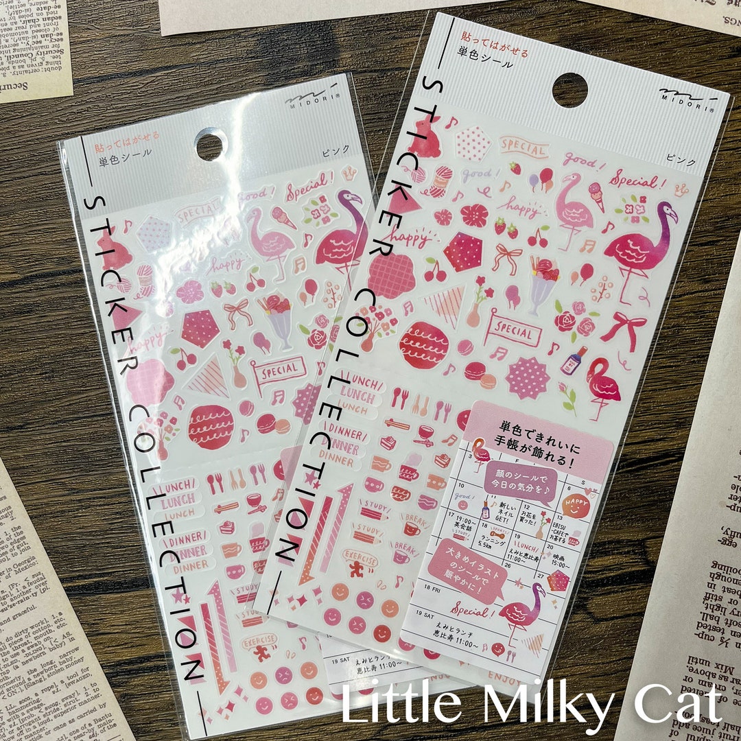 Japan Planner Stickers Midori Seal Removable Sticker Notebook Stickers ...