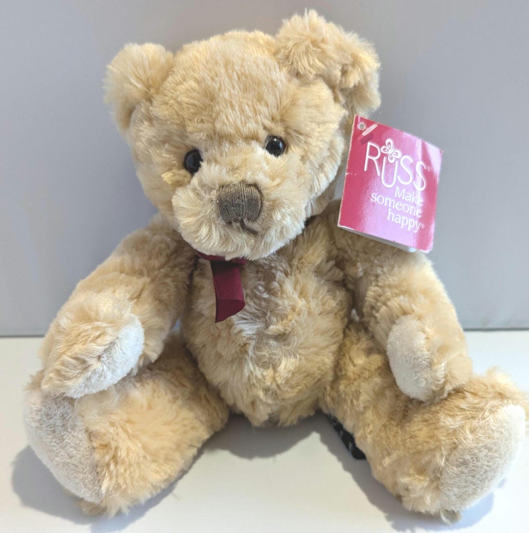 Vintage Russ Teddy Spencer Adorable Soft Bear From the Past Collectable ...