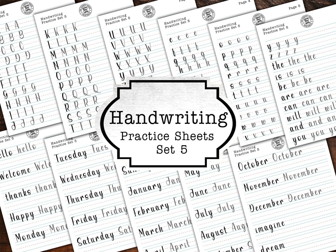 15 Printable Handwriting Practice Pages Set 5 Cursive Writing Etsy 15-printable-handwriting-practice-pages-set-5-cursive-writing-etsy
