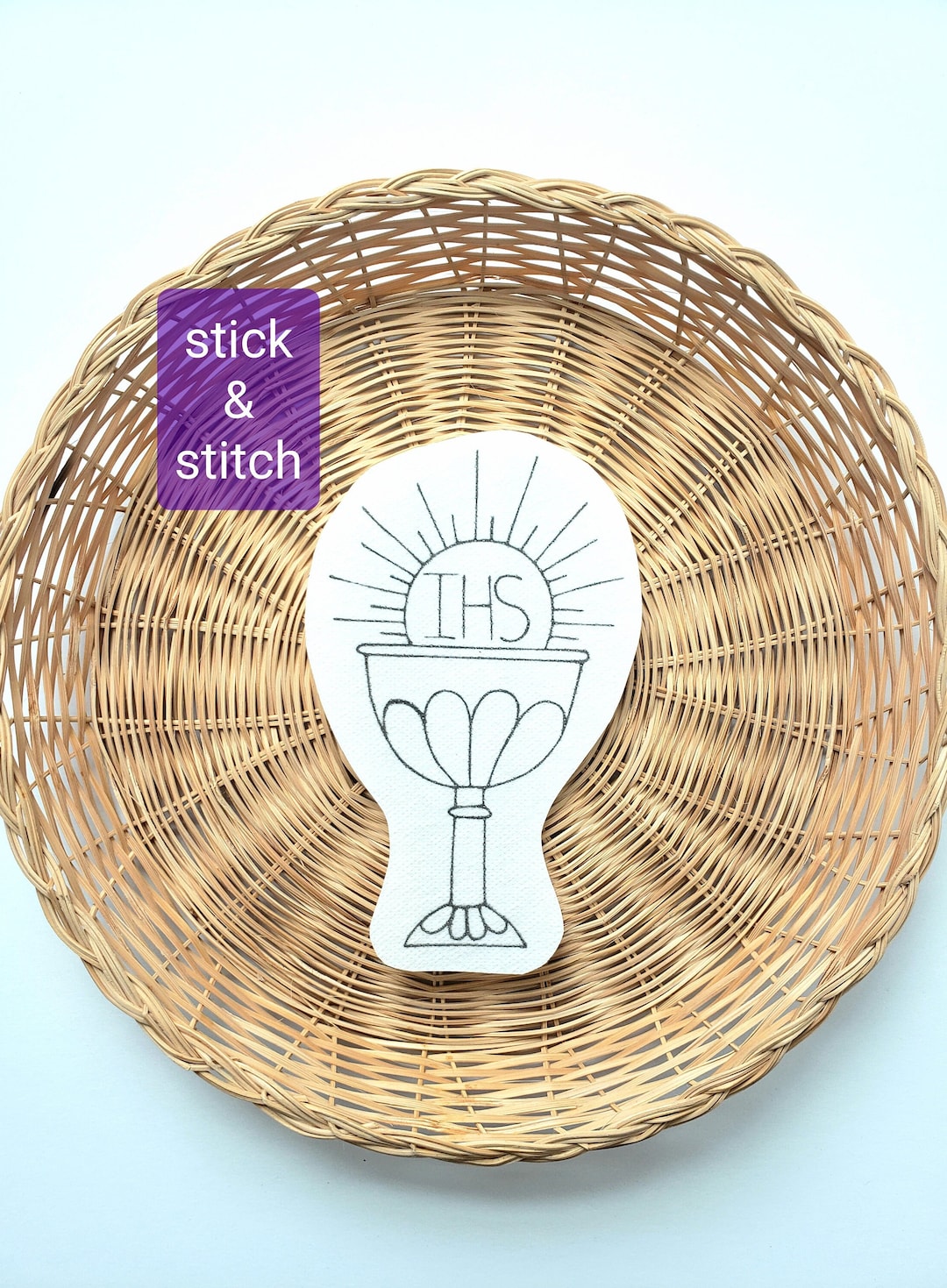 Chalice Stick & Stitch Embroidery Pattern: First Communion Design - Etsy