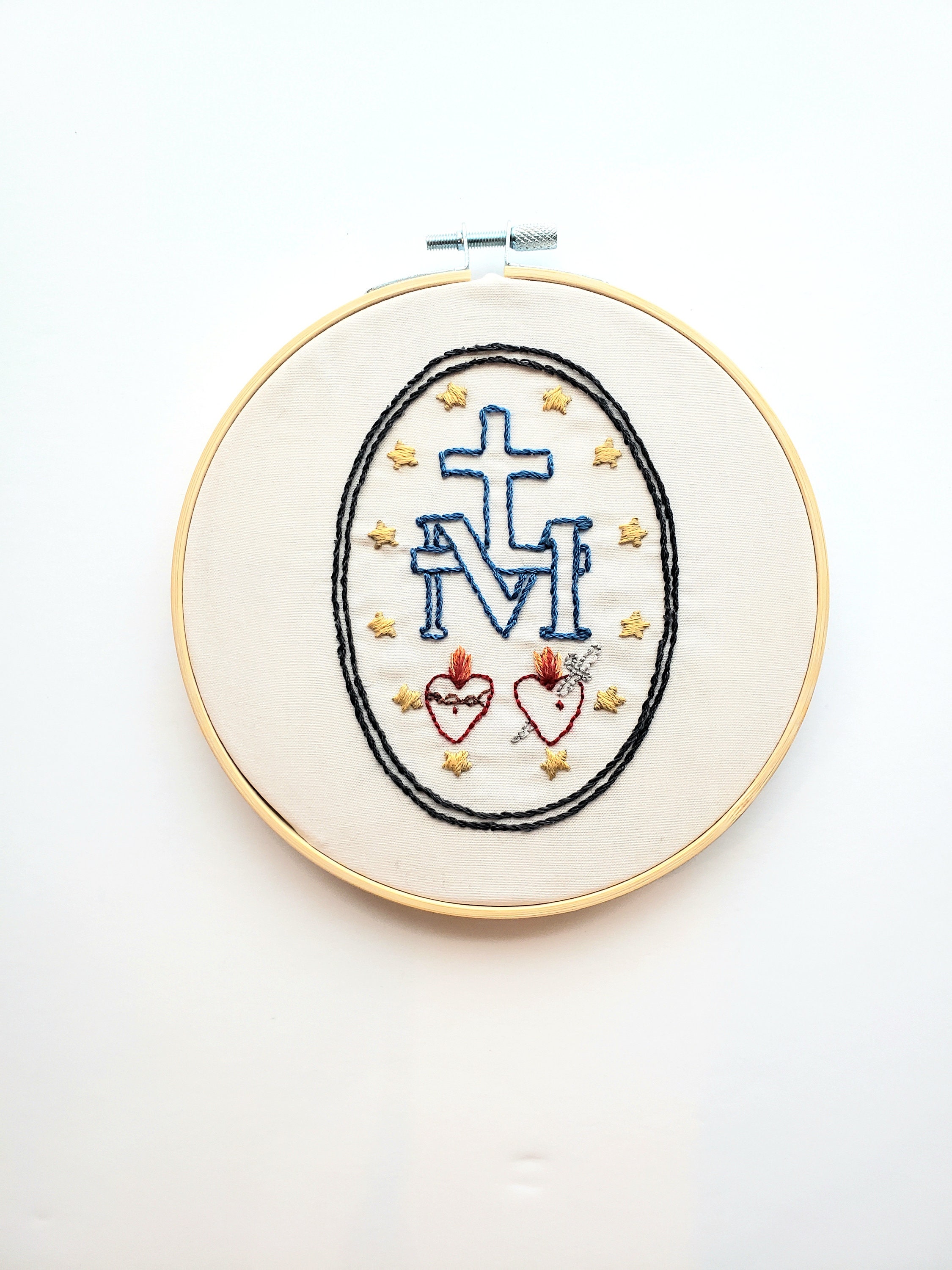 Marian Symbols Stick and Stitch Pack Catholic Embroidery - Etsy Canada