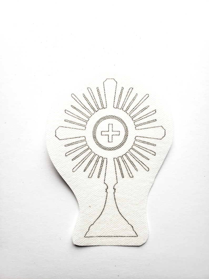 Monstrance Stick & Stitch Embroidery Pattern Catholic - Etsy
