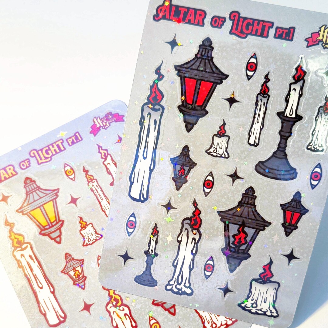 Candle & Lantern Sticker Sheet | Altar of Light Pt.1 | Stickers for ...