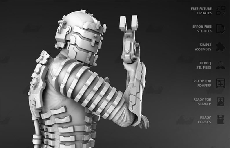 Isaac Clarke Dead Space Pig Horn 3D Printing Model Stl Round Sculpture ...