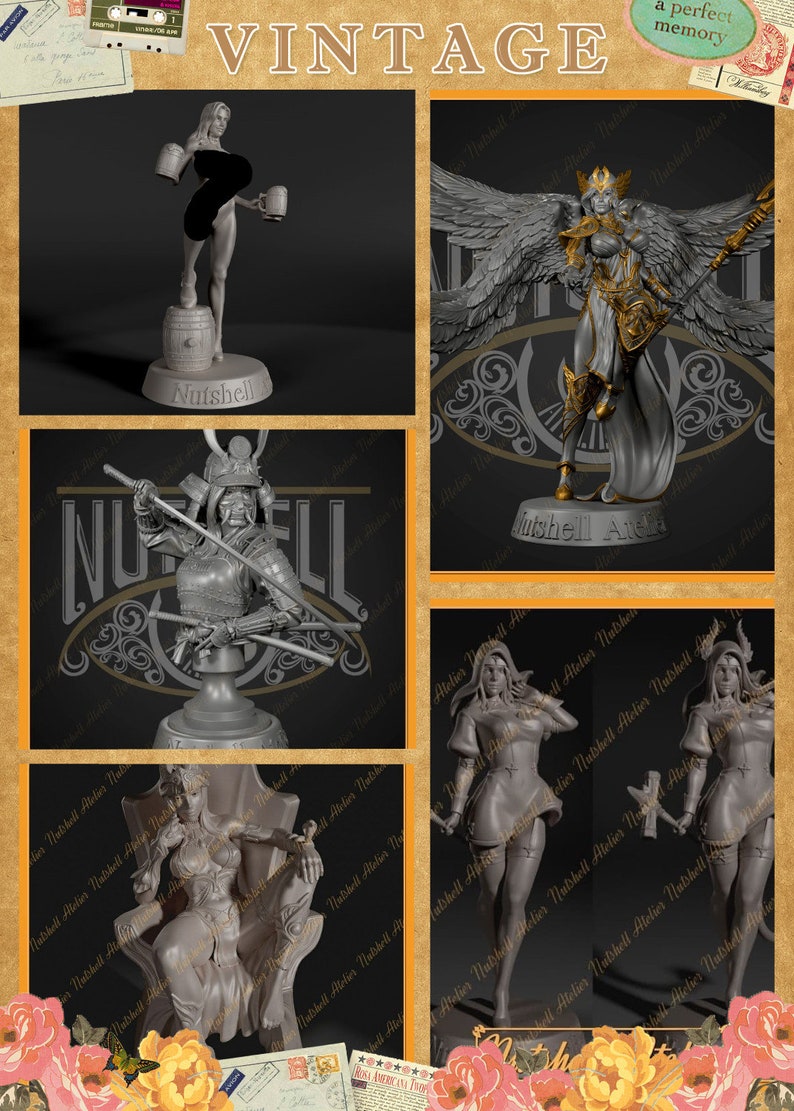 3D Printing File 23 Characters Material in STL Format - Etsy