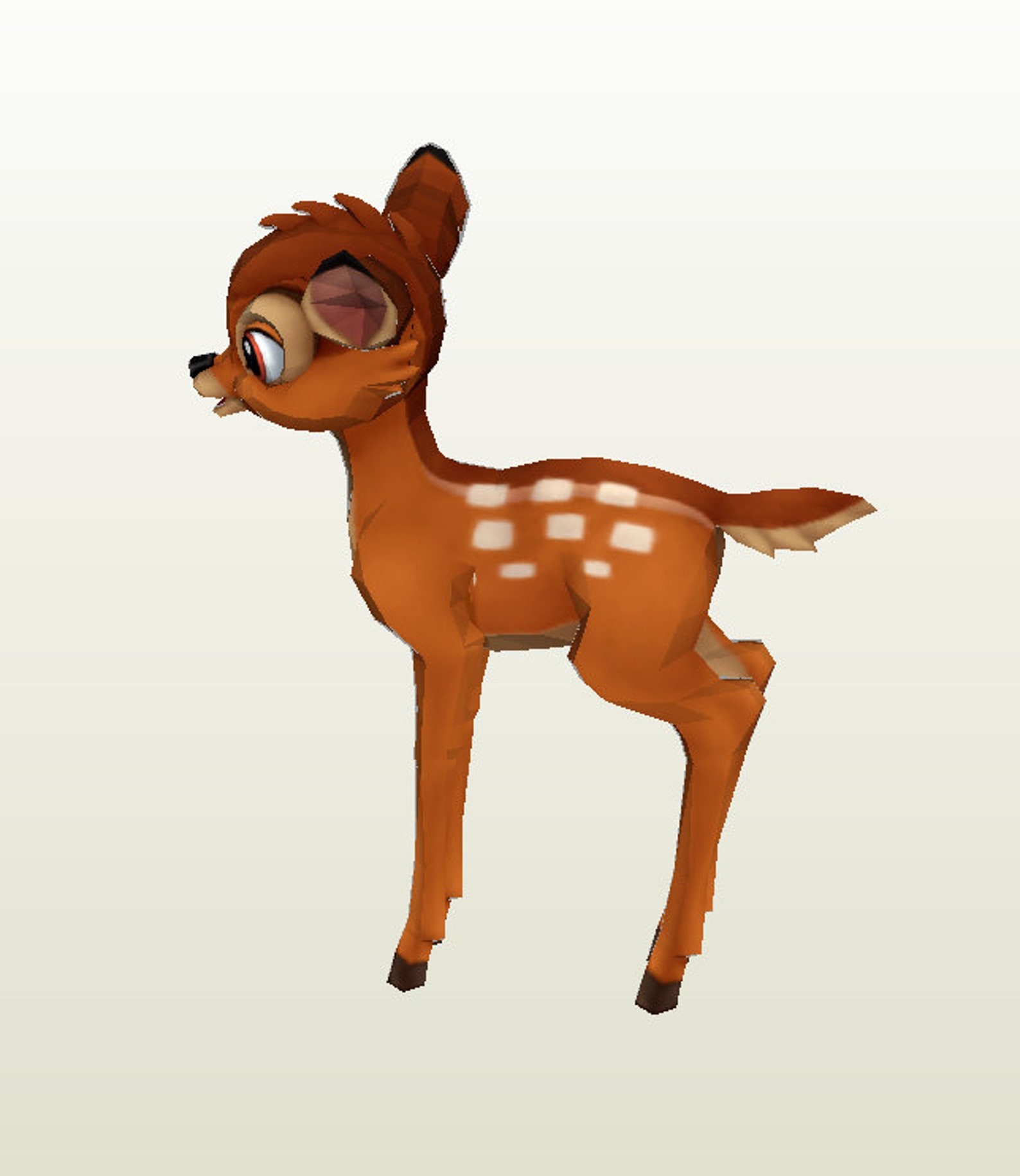 DIY Papercraft Bambi, 3D Room Decor, Low Poly, 3D Papercraft PDF ...