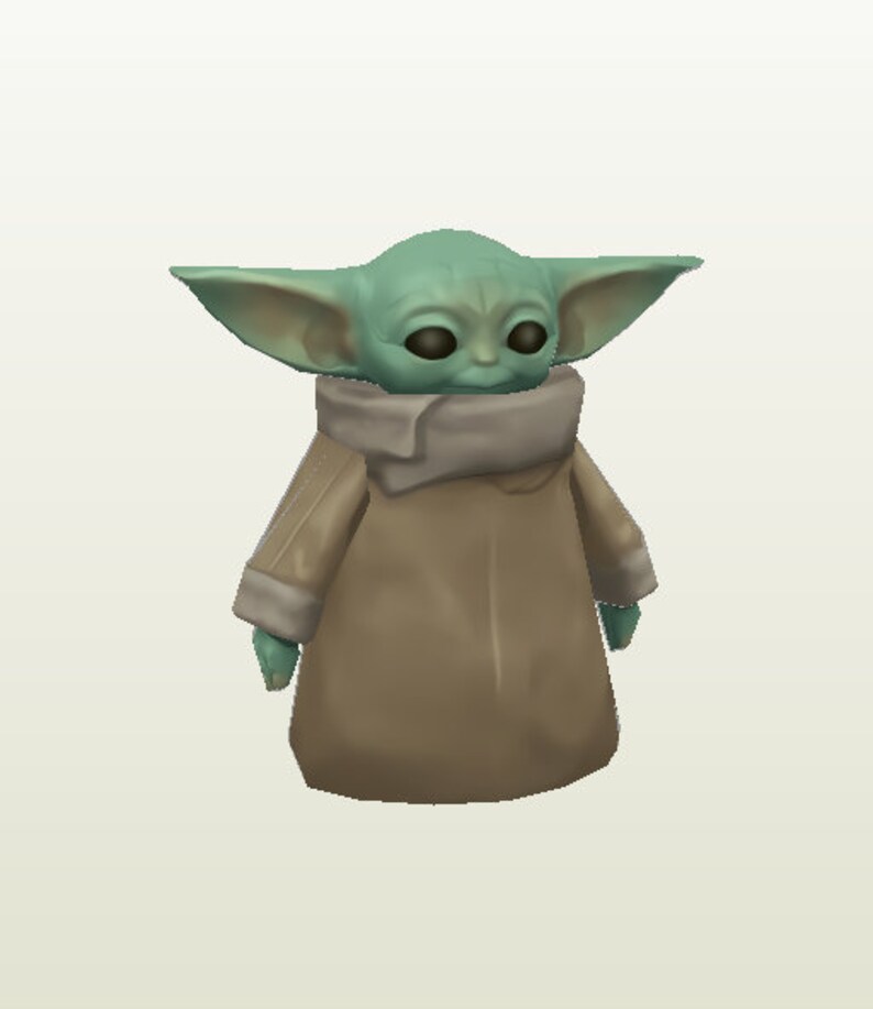 DIY Papercraft Baby Yoda 3D Room Decor Low Poly 3D - Etsy Australia