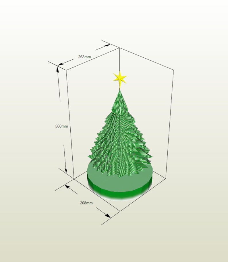 DIY Papercraft Christmas Tree, 3D Room Decor, Low Poly, 3D Papercraft ...