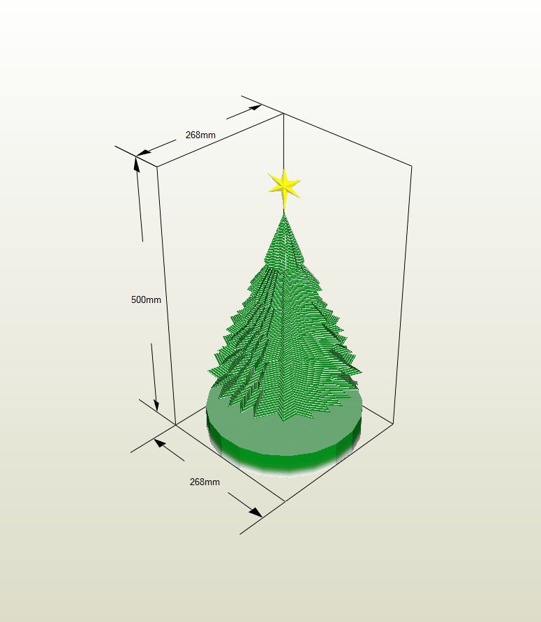 DIY Papercraft Christmas Tree, 3D Room Decor, Low Poly, 3D Papercraft ...