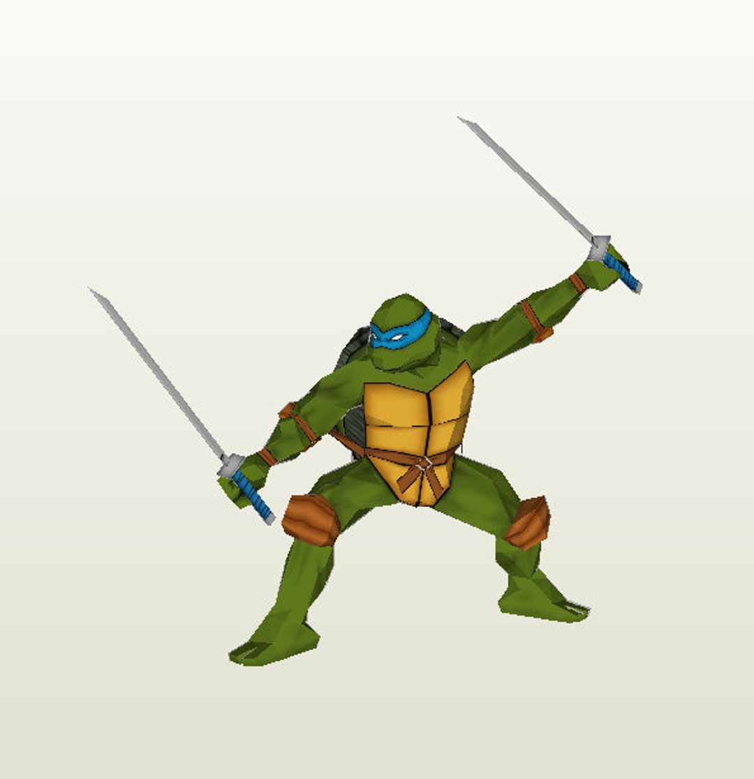 DIY Papercraft Leonardo, 3D Room Decor, Low Poly, 3D Papercraft PDF ...