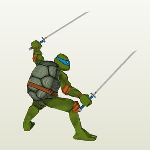 DIY Papercraft Leonardo, 3D Room Decor, Low Poly, 3D Papercraft PDF ...