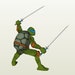 DIY Papercraft Leonardo, 3D Room Decor, Low Poly, 3D Papercraft PDF ...