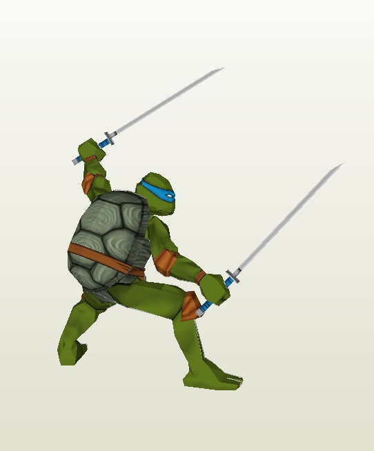 DIY Papercraft Leonardo, 3D Room Decor, Low Poly, 3D Papercraft PDF ...