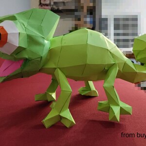 DIY Papercraft Chameleon, 3D Room Decor, Low Poly, 3D Papercraft PDF ...