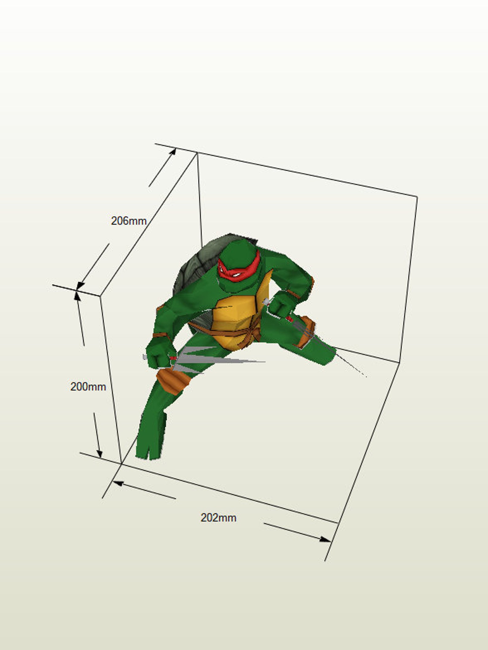 DIY Papercraft Raphael, 3D Room Decor, Low Poly, 3D Papercraft PDF ...