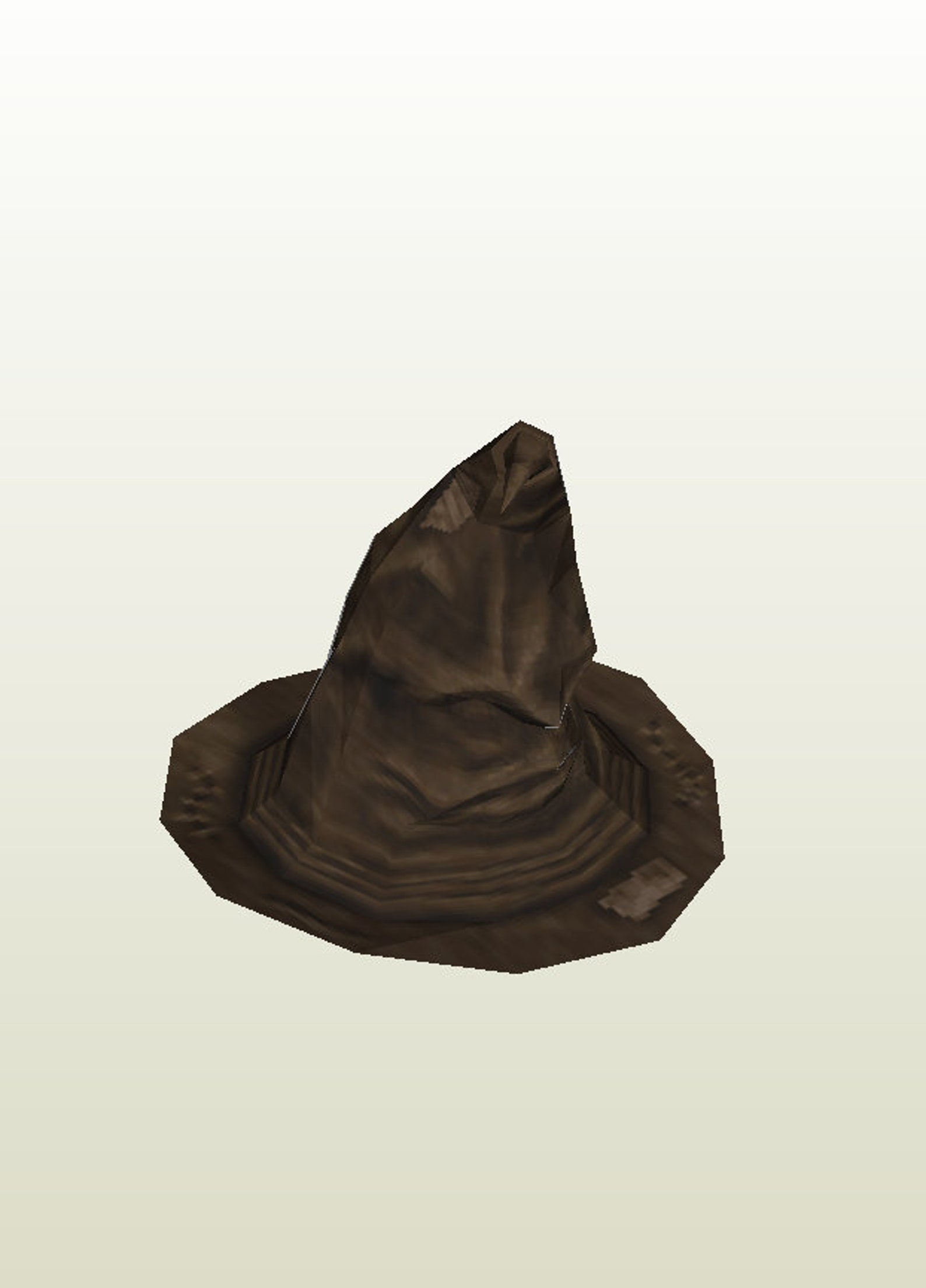 DIY Papercraft Sorting Hat, Low Poly, Witch Hat 3D Papercraft Template ...