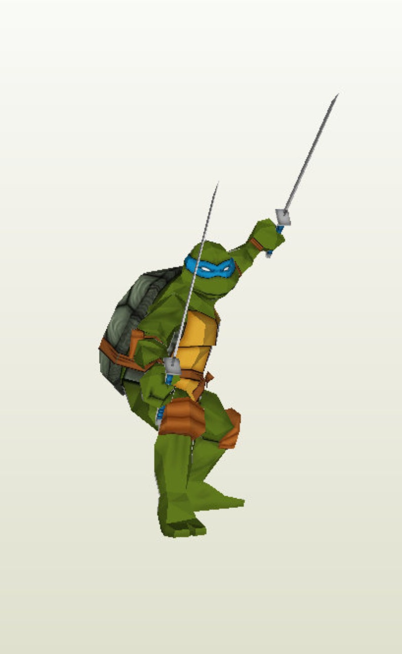 DIY Papercraft Leonardo, 3D Room Decor, Low Poly, 3D Papercraft PDF ...
