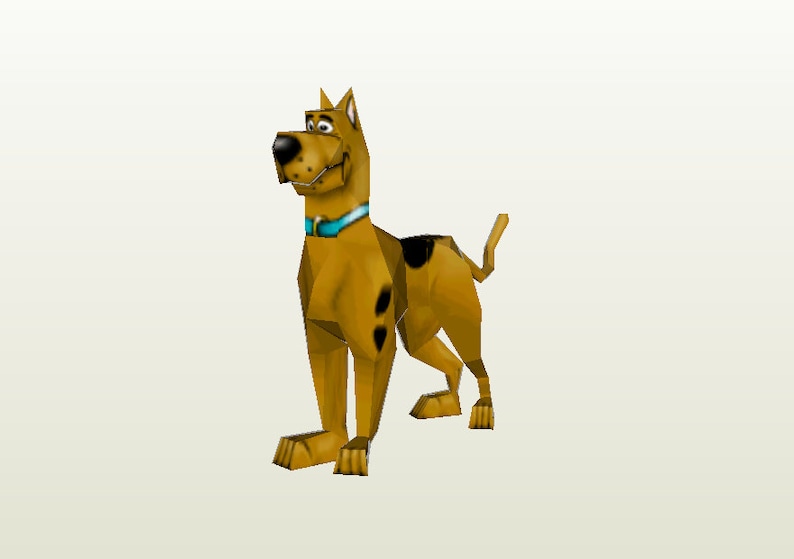 DIY Papercraft Scooby Doo, Papercraft 3D, Plantilla Pdf de papel ...
