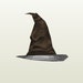 DIY Papercraft Sorting Hat, Low Poly, Witch Hat 3D Papercraft Template ...