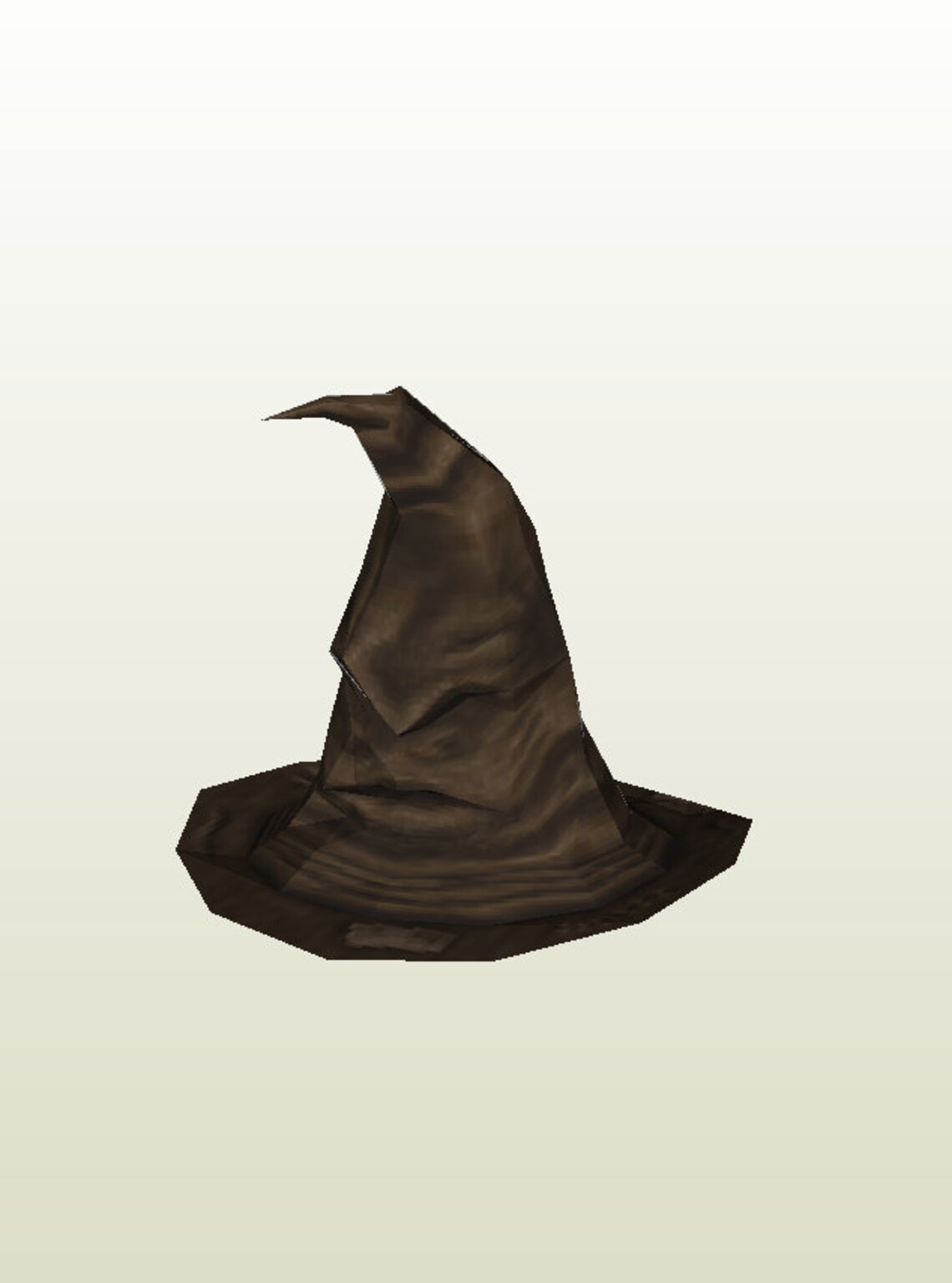 DIY Papercraft Sorting Hat, Low Poly, Witch Hat 3D Papercraft Template ...