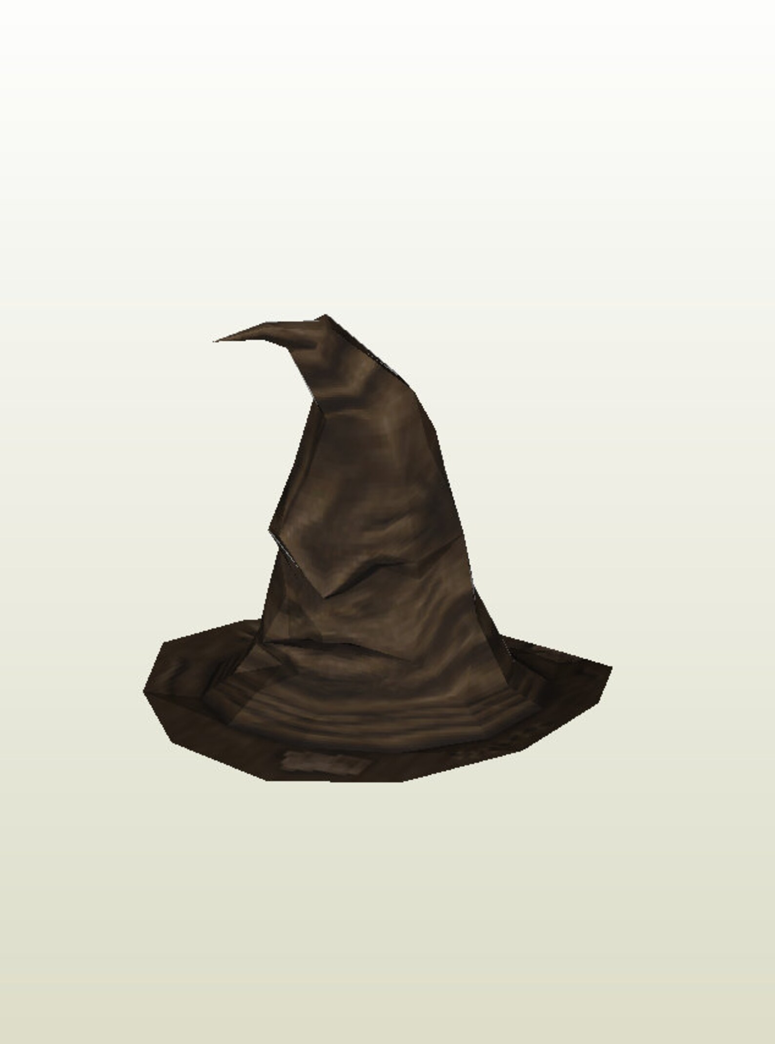 DIY Papercraft Sorting Hat, Low Poly, Witch Hat 3D Papercraft Template ...