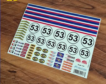Herbie Tamiya VW Volkswagen Custom Made Decals Stickerskit - Etsy