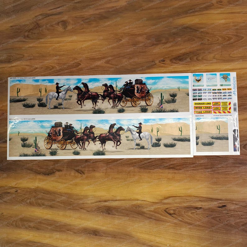 RC Tamiya Trailer Smokey Bandit 56319 3-axle 1/14 Scale Laminated Side ...