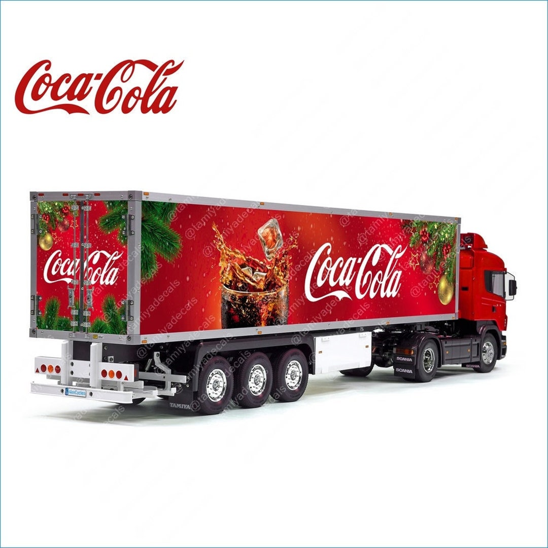 Tamiya Trailer 56319 Christmas Coca Cola 3-axle 1:14 Scale Laminated ...