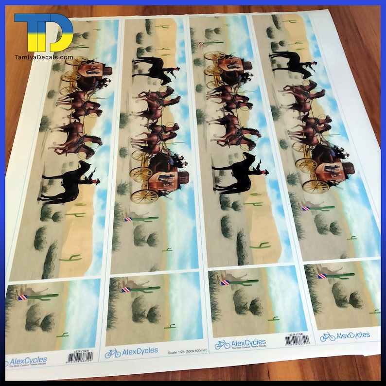 RC Tamiya 1/24 Scale Truck Trailer Box Smokey Bandit Laminated Decals ...