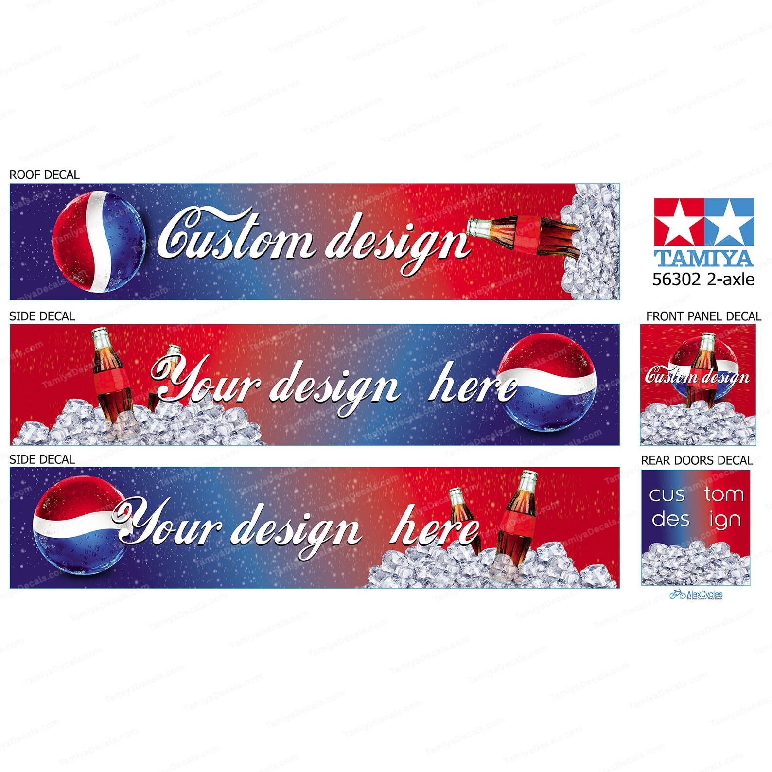 Tamiya Custom Design 56302 2 -axle 1:14 Scale Trailer Decals Set - Etsy