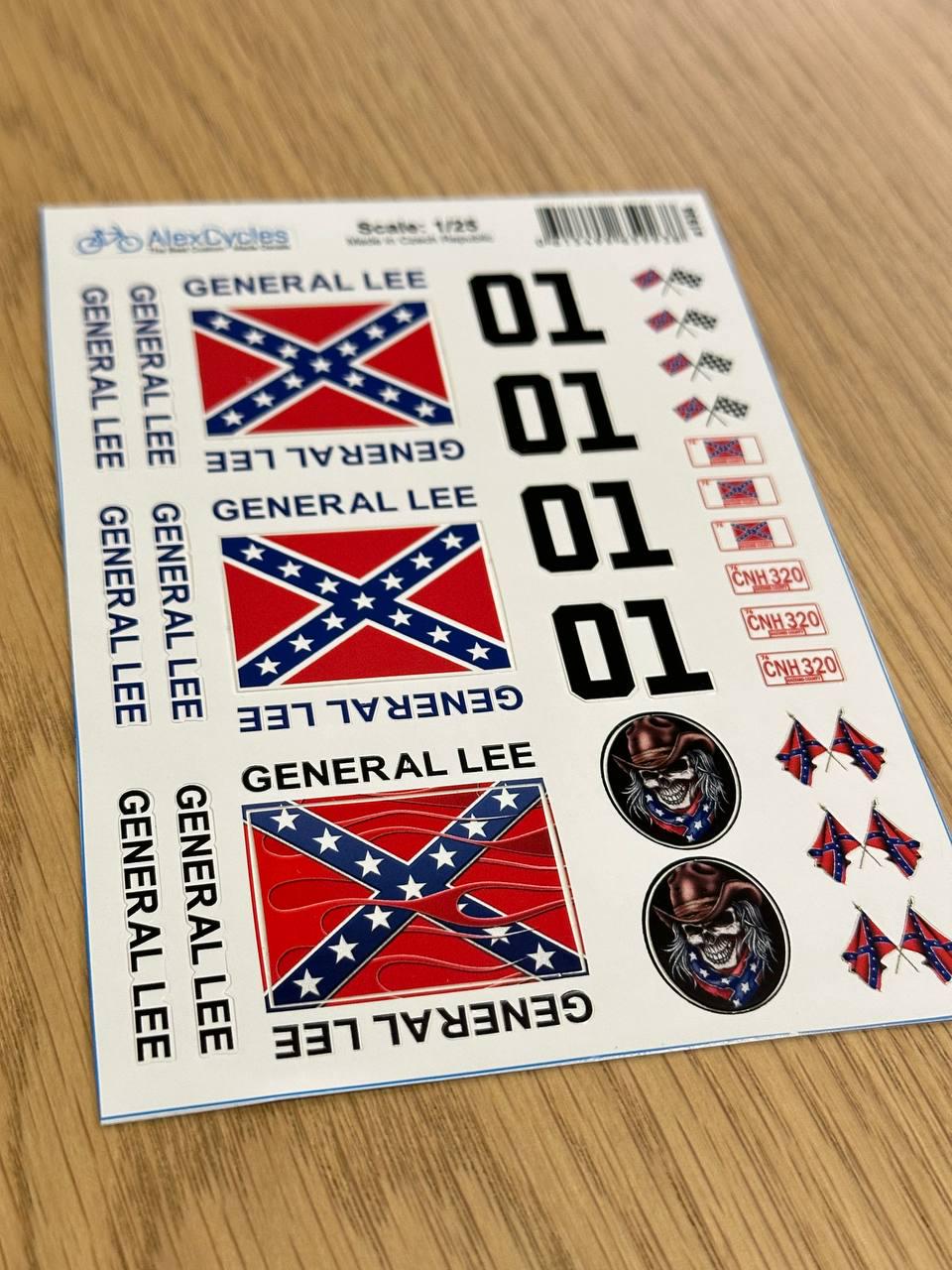 General Lee RC Car Scale Decals Stickers Full Kit Set Already Cut - Etsy