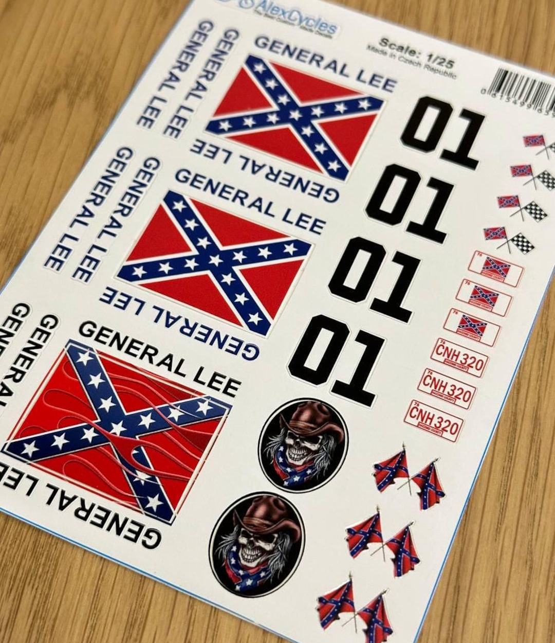 General Lee RC Car Scale Decals Stickers Full Kit Set Already Cut - Etsy